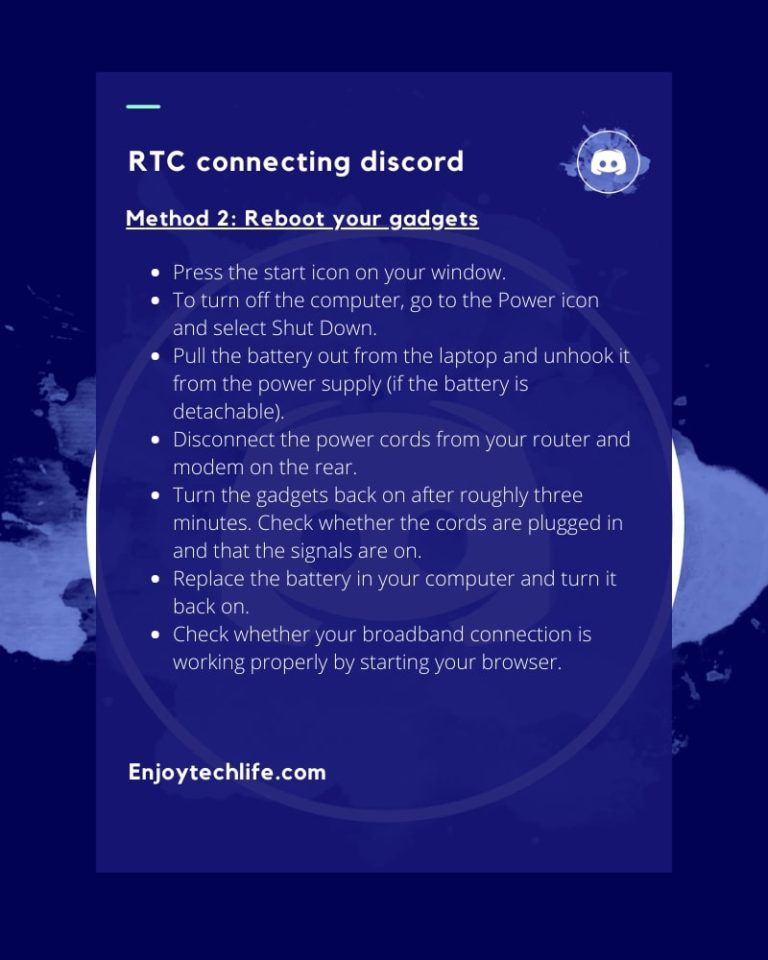 FIX- RTC connecting discord PC - Enjoytechlife