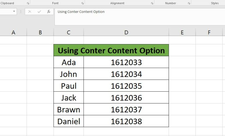 How To Center a Cell Horizontally in Excel - Enjoytechlife