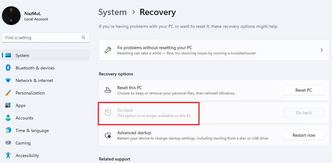 How To Downgrade Windows 11 To 10 After 10 Days - Enjoytechlife